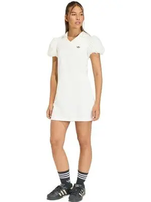 Adidas Dress With Balloon Sleeves - Off White