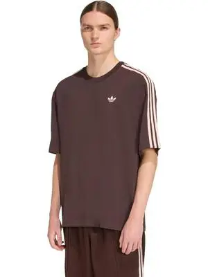Adidas Adicolor 3-stripes Oversized Tee - Aurora Coffee