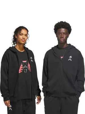 Adidas Anthony Edwards Foundation Full Zip Hoody - Black