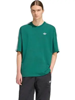 Adidas Adicolor 3-stripes Oversized Tee - Collegiate Green