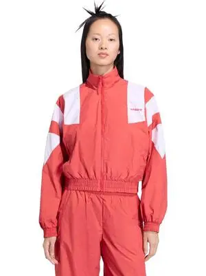 Adidas Blocked Washed Zipped Tracktop - Better Scarlet