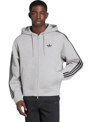 Adidas Adicolor Spacer Oversized Hoodie - Medium Grey Heather