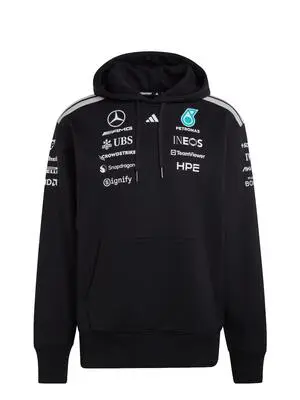 Adidas Mercedes-amg Petronas Formula 1 Team Driver Hooded Sweatshirt - Black