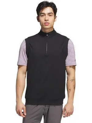 Adidas Ultimate365 Classic Quarter-zip Vest - Black