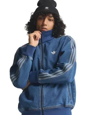 Adidas Adicolor Denim Firebird Track Top - Medium Vintage Denim
