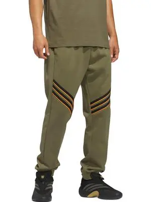 Adidas Basketball Crazy Warm Fleece Pants - Olive Strata
