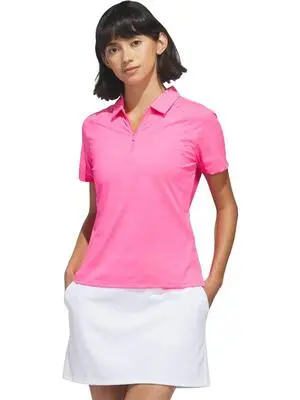 Adidas Ultimate365 Heathered Twistknit Polo - Lucid Pink / Blush Pink