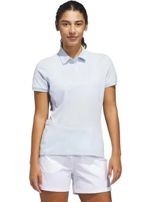 Adidas Ultimate365 Tour Twistknit Polo Shirt - Crystal Sky