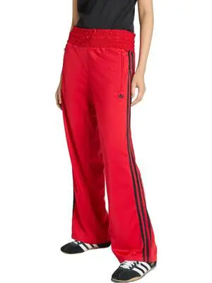 Adidas Smocked Firebird Trackpants - Better Scarlet