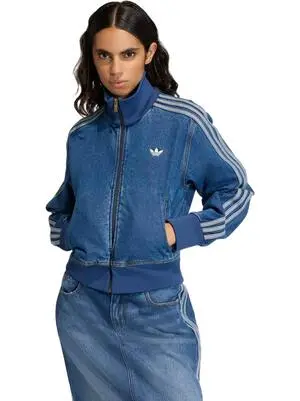 Adidas Firebird Denim Track Top - Medium Vintage Denim