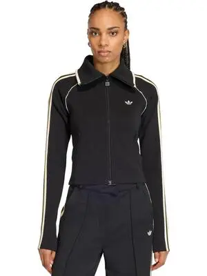 Adidas Slim Fitted Firebird Track Top - Black