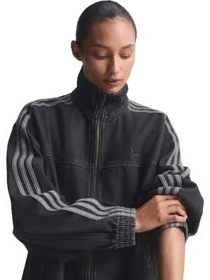 Adidas Firebird Adilenium Denim Track Top - True Black Denim
