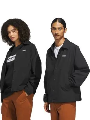 Adidas Skateboarding Coach Jacket - Black / Black