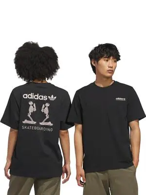 Adidas Skateboarding Skeletons Tee - Black
