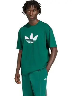 Adidas Adicolor Trefoil Tee Collegiate Green / White