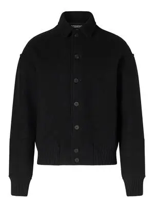 Jacquemus Wool-felt Bomber Jacket - Black