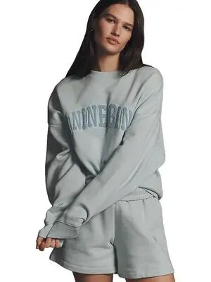 ANINE BING Miles Sweatshirt - Light Blue