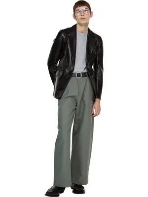 Acne Studios Leather Suit Jacket - Black