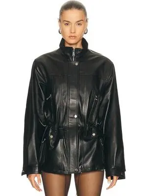 KAREN ARCANJO Lua Leather Jacket