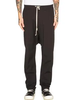 Rick Owens Drawstring Long Trousers - Black