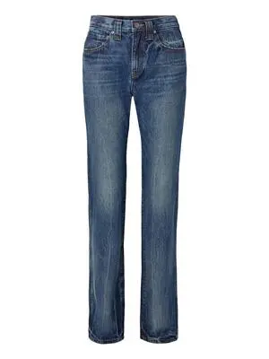 Khaite Farley High-rise Straight-leg Jeans - Blue
