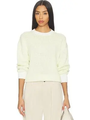 PISTOLA Relaxed Crew Neck Sweater - Limeade
