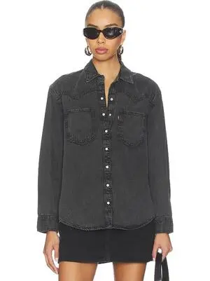 LEVI'S Teodora Western Shirt - Chipped Black Oyster