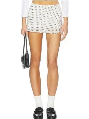 With Jéan Kiki Skirt - White Polka Dot