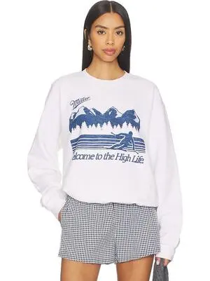 Junk Food Miller Welcome To The High Life Sweatshirt - White