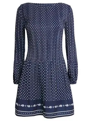 Maje Printed Mini Dress - Blue