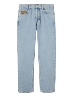 Gucci Regular Washed Denim Jeans - Blue