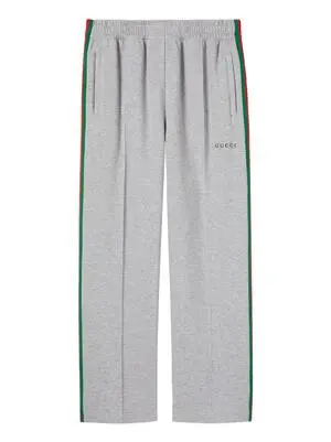 Gucci Relaxed Fit Piquet Pants - Grey