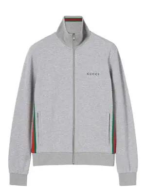 Gucci Double Piquet Zip Jacket - Grey
