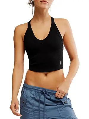 Free People Racerback Tank Top - Black