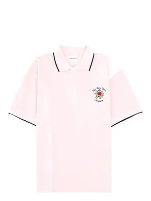 Drole De Monsieur Slogan Rose" Polo Shirt - Pink