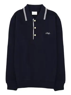 Drole De Monsieur Sweatshirt Polo - Blue