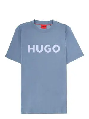 Hugo T-shirt With Logo - Blue