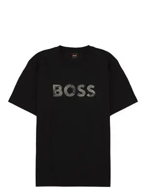 BOSS T-shirt With Logo - Black