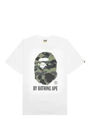 A BATHING APE 1st Camo Bathing Ape Tee Shirt - White/green