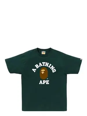 A BATHING APE College 1j30110001 Tee Shirt - Green