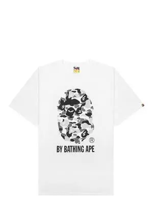 A BATHING APE Abc Camo Bathing Ape Tee Shirt - White/gray