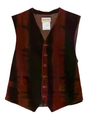 ROMEO GIGLI 1990s Corduroy Waistcoat - Brown