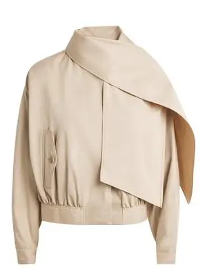 Claudie Pierlot Cotton Scarf Jacket - White