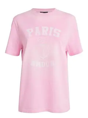 Maje Cotton Paris T-shirt - Pink