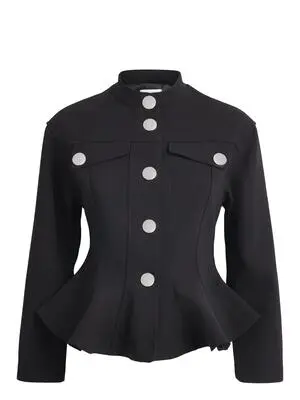 Sandro Peplum-hem Jacket - Black