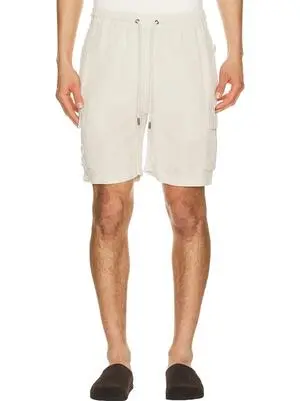 Onia Air Linen Cargo Shorts - Stone