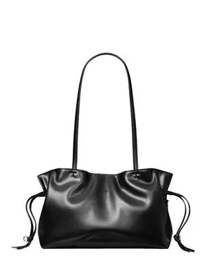 Tory Burch Small Ella Naturura™ Drawstring Tote - Black