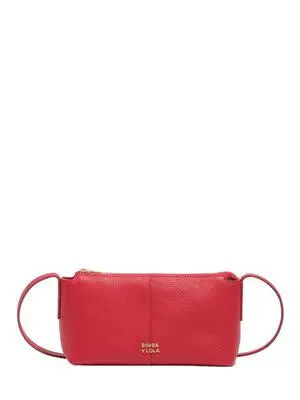 Bimba Y Lola Mini Leather Crossbody Bag Red