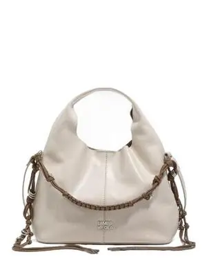 Bimba Y Lola Leather Crossbody Bag - Ivory