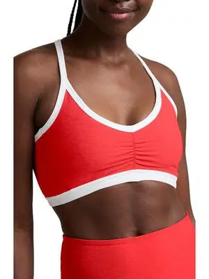 Beyond Yoga Outline Space Dye Sports Bra - Chilli Red Heather